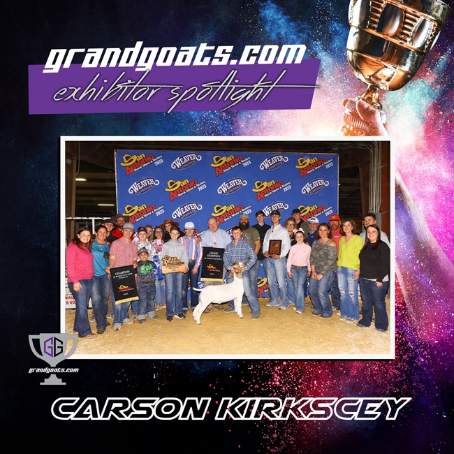 Carson Kirkscey - GrandGoats.com