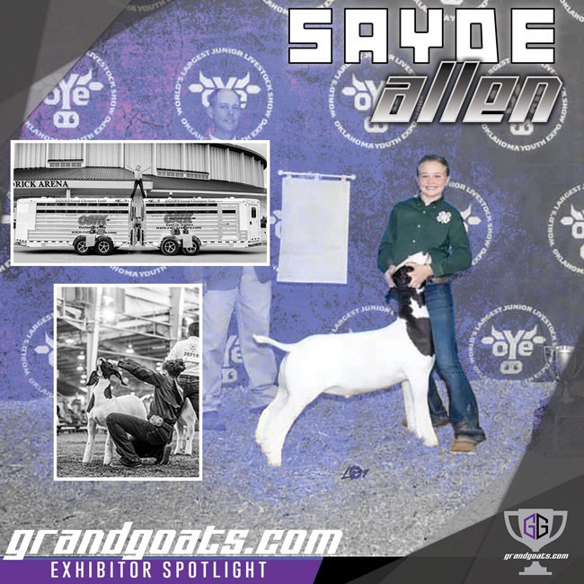 Sayde Allen - GrandGoats.com